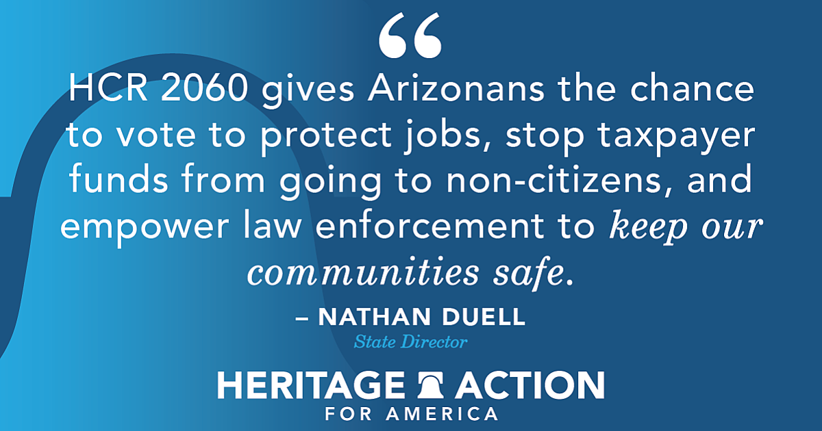 Heritage Action Praises Arizona Effort to Fight… | Heritage Action