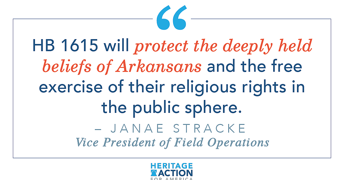 Arkansas House Passes Conscience… | Heritage Action For America