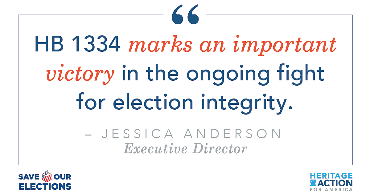 Indiana Strengthens Election Integrity With HB 1334 | Heritage Action