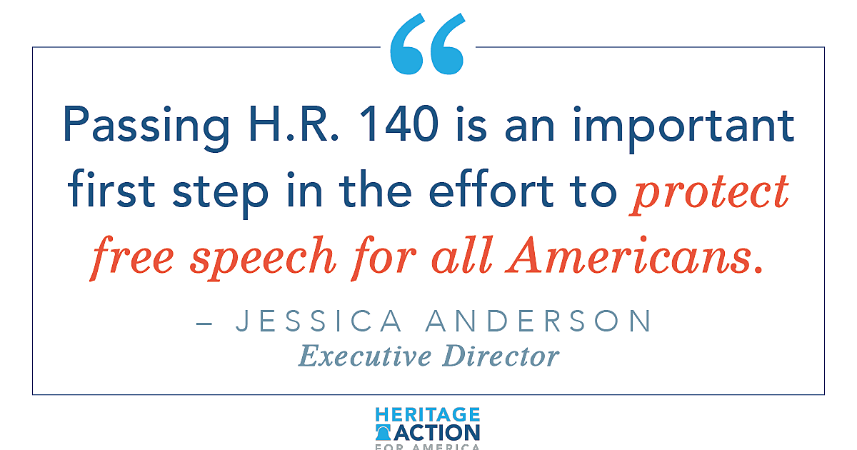 H.R. 140 is the First Step in the Fight Against Big… | Heritage Action