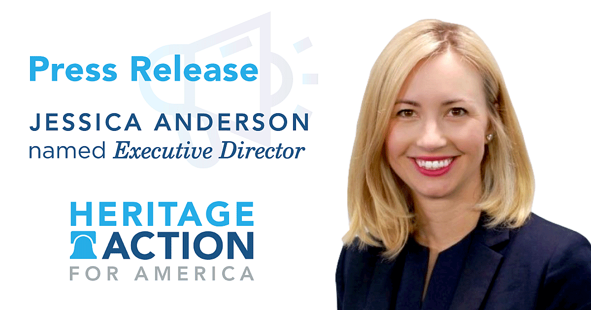 Jessica Anderson Named Executive Director of… | Heritage Action